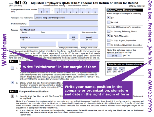 New ERC Withdrawal Option - Withum New ERC Withdrawal Option - Withum